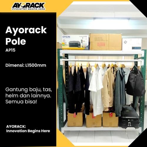 Promo ACC AYORACK POLE AP15 - BEAM BULAT GANTUNGAN RAK GUDANG TIANG ...