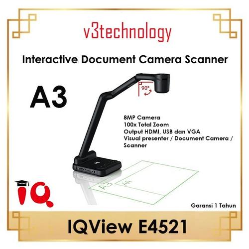 Promo IQView E4521 Visual presenter - A3 Document Camera Scanner ...