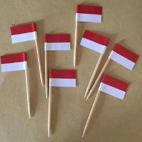 Jual Topper Bendera Merah Putih / Hiasan Nasi Tumpeng Kue Cupcake (10 ...