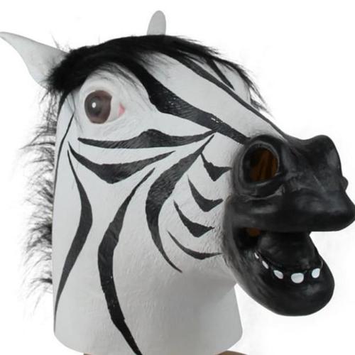 Jual Zebra Horse Mask Topeng Kuda Hewan Animal Bahan Latex Halloween ...