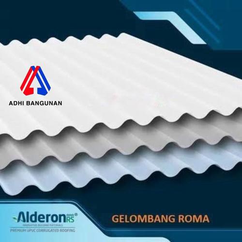 Jual atap uPVC SINGLE LAYER ALDERON RS roma (gelombang bulat) tebal 1 ...