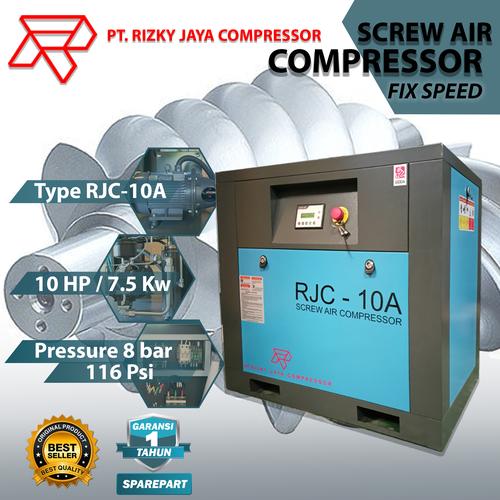 Promo Kompresor Screw 10hp Fix Speed Kompresor Udara Screw 7.5 kw 10 hp Cicil 0% 3x - Kab ...