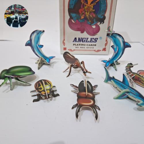 Jual Puzzle 3D Hadiah Chiki Mainan Jadul Figure Plastik Hewan Mainan ...