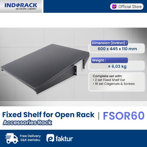 Jual Indorack Fixed Shelf Open Rack Depth 600mm FSOR60 Accessories ...
