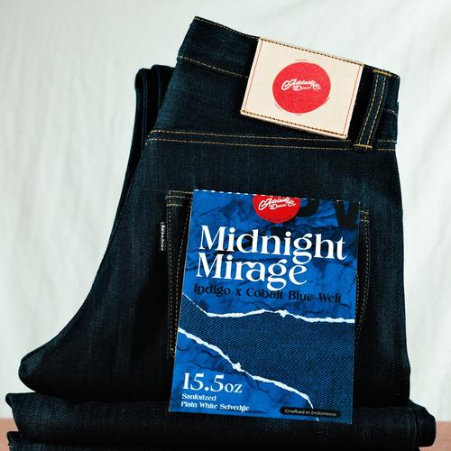 Jual Adelaide Denim | 15.5oz MIdnight Mirage Indigo x Cobalt Blue Weft ...