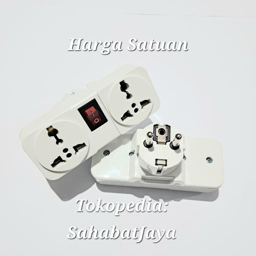 Jual Konverter EU to Universal Plug Converter Over Steker ke Multi ...
