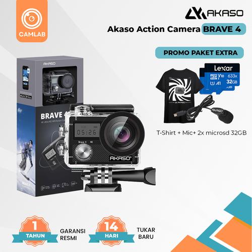 Jual AKASO Brave 4 4K 20MP WiFi Action Camera Original Garansi Resmi ...