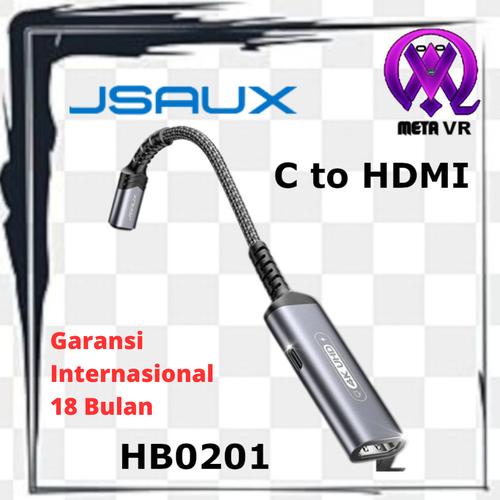 Jual JSAUX HB0201 2 In 1 USB - C to HDMI Adapter and Charger 4K@60Hz ...