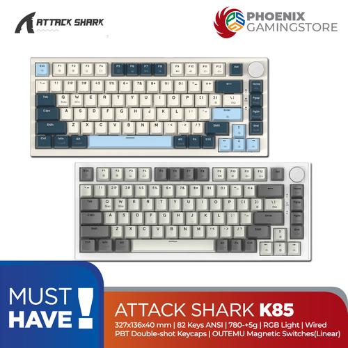 Promo Attack Shark K85 75% Layout Wired Mechanical Keyboard RGB - RETRO ...