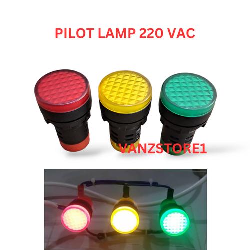 Jual Pilot Lamp 22mm multivoltage 220-380 vac / lampu indikator rst ...