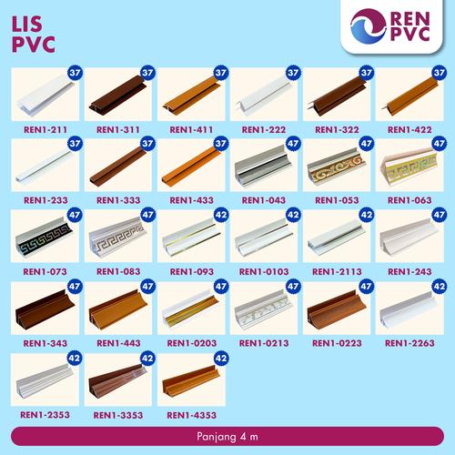 Jual REN LIS PVC / LIST PVC PINGGIR SIKU SAMBUNG - REN1-0103 - Kota ...
