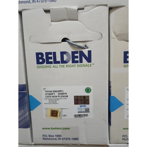 Jual BELDEN 7814A Cable UTP RJ45 Cat 6 Kabel LAN Cat6 305mtr ORIGINAL ...