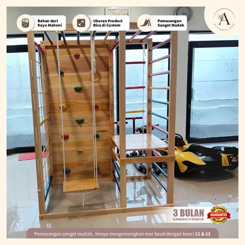 Jual brakiasi wall climbing / pikler / mainan ketangkasan - NATURAL ...