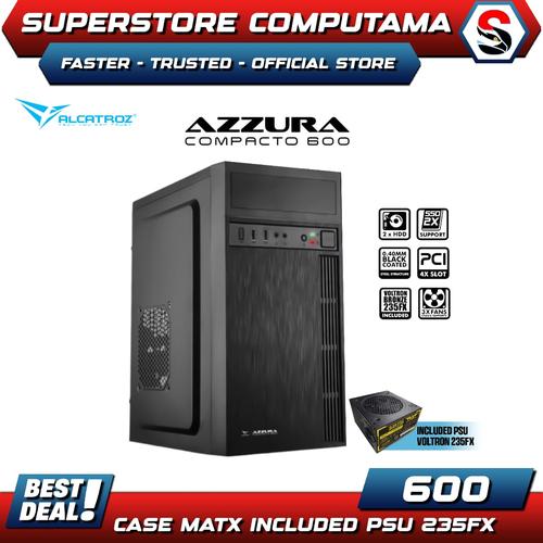 Promo Casing Alcatroz Azzura Compacto 600 M-Atx with PSU Voltron Bronze ...