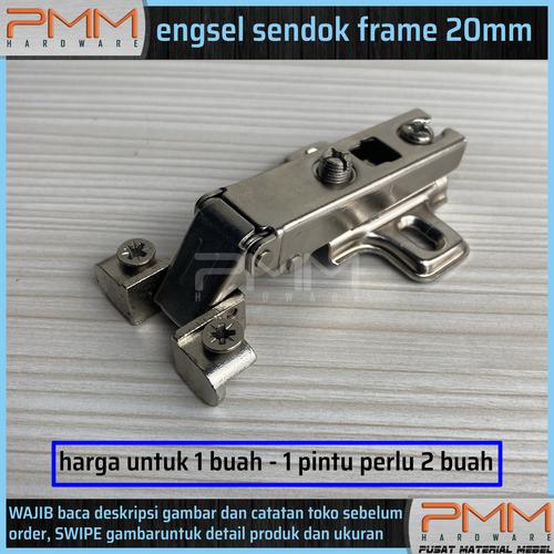 Jual engsel sendok frame 20mm non slowmotion profil aluminium lemari ...