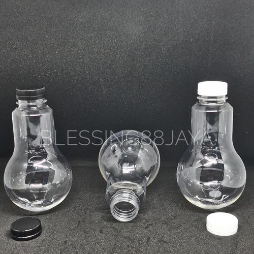 Jual Botol Bohlam 300 ml / Botol Lampu 300 ml / Botol Plastik PET Tebal ...