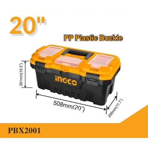 Jual Ingco PBX2001 Tool Box Plastic 20 Inch Kotak Perkakas Toolbox Alat ...
