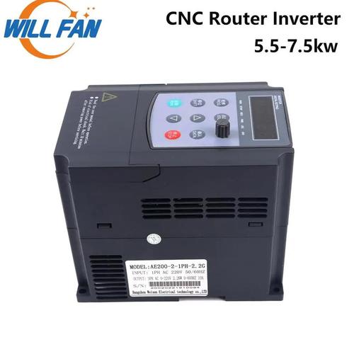 Jual Will Fan 5.5kw 7.5kw VFD Inverter Spindle Motor Control 220v 380v Output 3Phase Converter ...