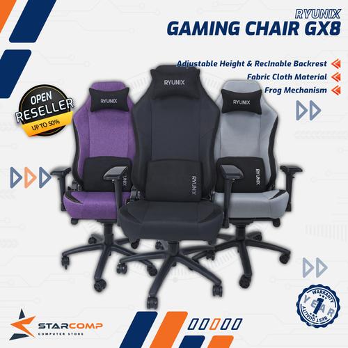 Promo Sades Ryunix Kursi Gaming Chair GX8 - Black Cicil 0% 3x - Kab ...