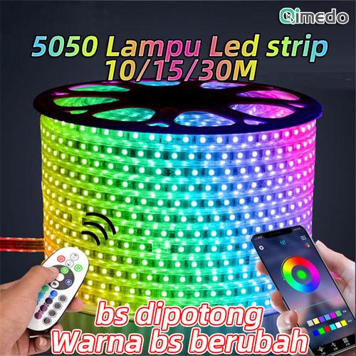 Promo Lampu Led Strip 5050 12Inch Tahan Air Bluetooth Remote Led Drop ...