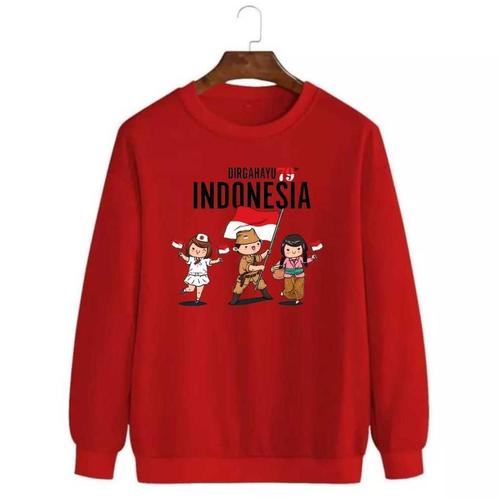 Jual Atasan Merah Lengan Panjang Bisa Buat Seragaman / Kaos Merah Print ...