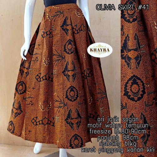 Jual Rok Batik Wanita Skirt Batik Rok Batik Sogan Premium Batik Modern ...