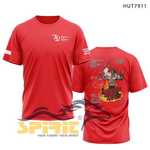 Jual Kaos Kemerdekaan 17 Agustus 2024 Baju Dirgahayu Indonesia Hut Ke-79 Logo Resmi 2024 Lengan ...