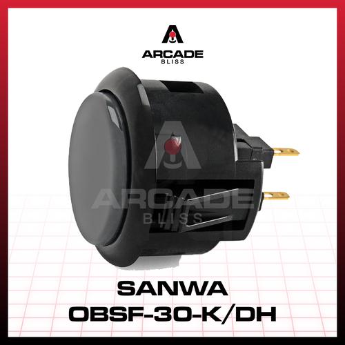 Jual Original SANWA OBSF-30 K/DH Grey Abu-Abu Dark Hai Push On Button ...