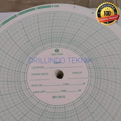 Jual Bristol Babcock Barton Chart Paper BR 3812 " Graphic Controls ...