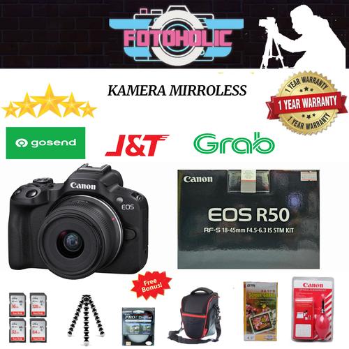 Promo CANON EOS R50 KIT 18-45MM / KAMERA CANON EOS R50 BODY ONLY EOS ...