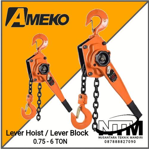 Jual Lever Block 0.75 Ton x 6 Meter Ameko Lever Hoist 0.75 Ton x 6 ...