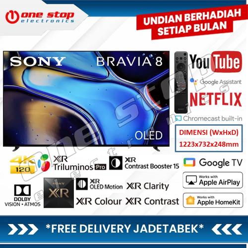 Promo SONY BRAVIA 8 K-55XR80 / XR80 OLED 4K UHD HDR Google TV 55 Inch Cicil 0% 3x - Jakarta ...