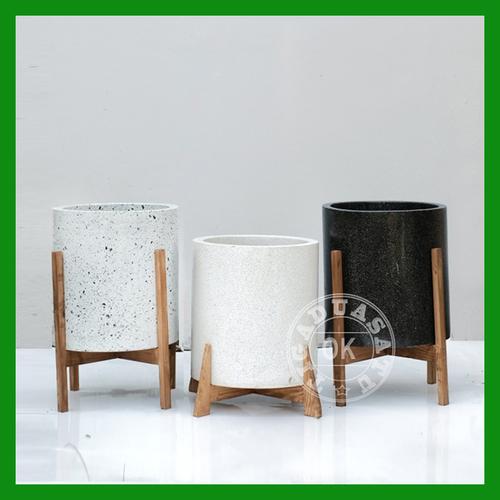 Jual Pot Teraso Silinder Standing Kayu - Kota Depok - tiga dua satu ...