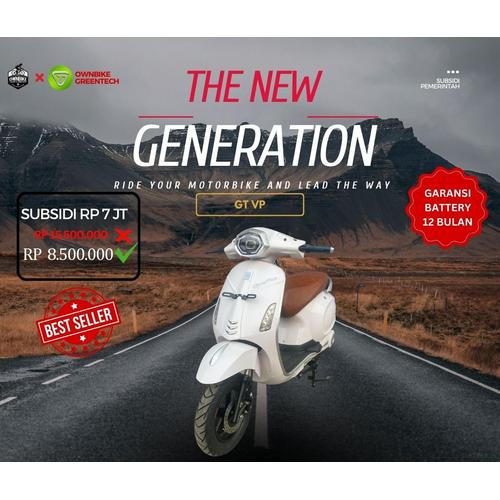 Jual GREENTECH MOTOR LISTRIK NEW VP SLA - SUBSIDI - Kuning - Kota ...