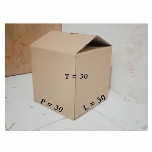 Jual Box Karton Coklat Polos Kardus Packing Kemasan Barang Ukuran 30x30 ...