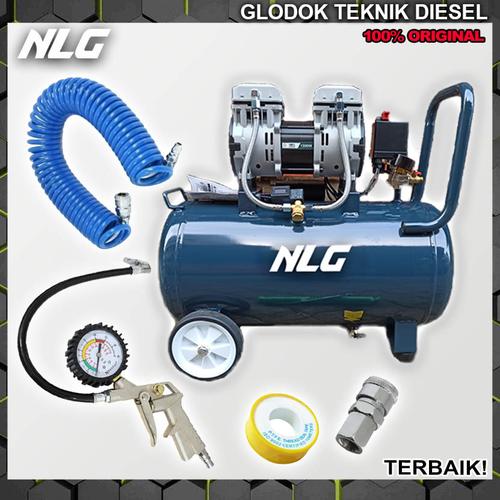Jual PAKET HEMAT ISI ANGIN BAN KOMPRESOR OILLESS 1.75 HP 50 LITER ...