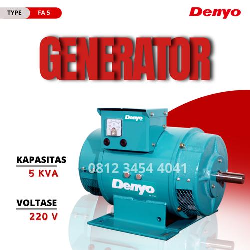 Jual Dinamo Listrik Denyo - Alternator 5 KVA FA 5 1phase - Kota ...