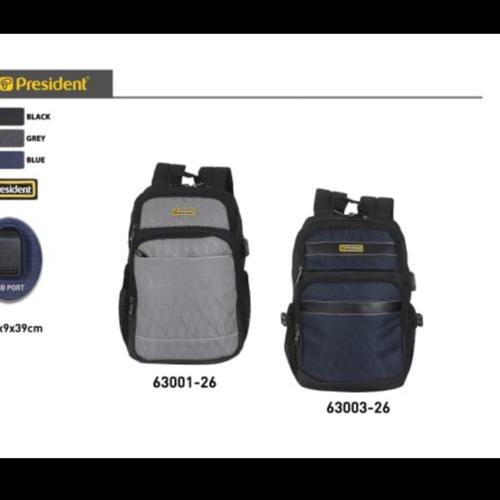 Jual TAS RANSEL LAPTOP BACKPACK PRESIDENT ORIGINAL TERBARU TIPE 6300-26 ...