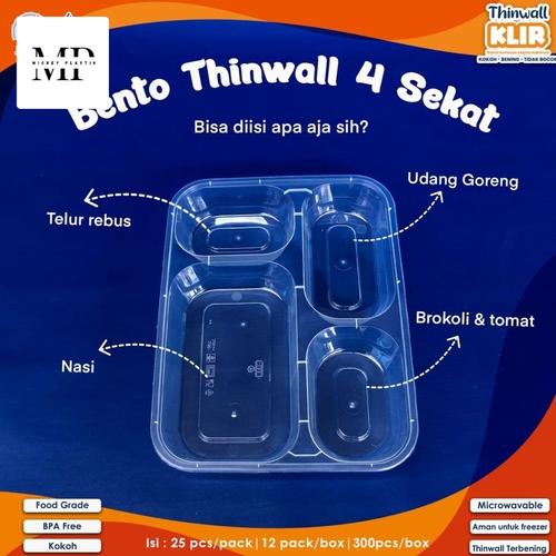 Jual THINWALL OTH 1 SEKAT 4/MIKA BENTO/KOTAK MAKAN ISI 25 SET - KLIR OTH 1 - Jakarta Barat ...
