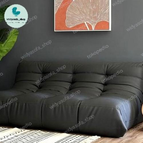 Jual Sofa Custom Sofa Santai Minimalis Bahan Kulit Mbtech Warna Hitam ...