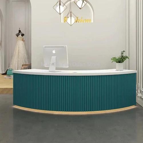 Jual Gold Display Reception Desks Office Desk Desk Front Reception ...