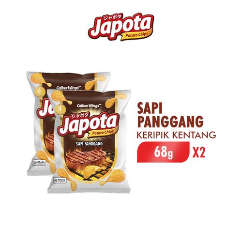 Promo Japota Keripik Kentang Sapi Panggang (Beef BBQ) 68 gr x 2 Pcs ...