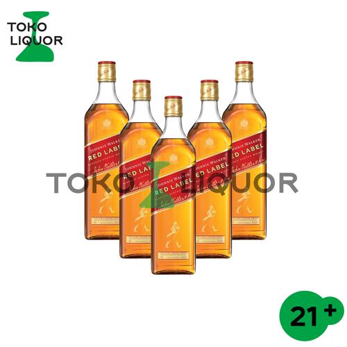 Jual Johnnie Walker Red Label Blended Scotch Whisky 1L x 6 (1 Karton ...
