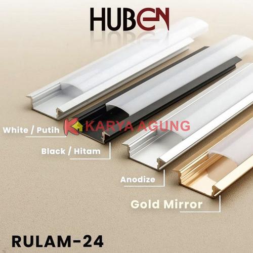 Jual List Rumah Lampu LED Strip 24mm Aluminium + Acrylic Cover 3 Meter ...