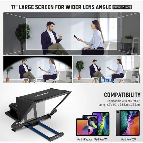 Promo Neewer X17 X14 X12 Aluminium Alloy Teleprompter - X17 Cicil 0% 3x ...