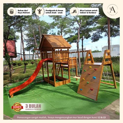 Jual Mainan Anak Playground Indoor Outdoor Brakiasi Perosotan Ayunan ...