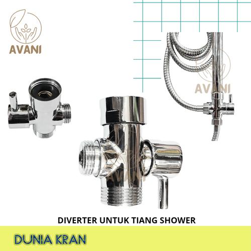 Jual STOP KRAN 3 WAY DIVERTER SHOWER TIANG BRASS STOP KRAN TIANG SHOWER ...