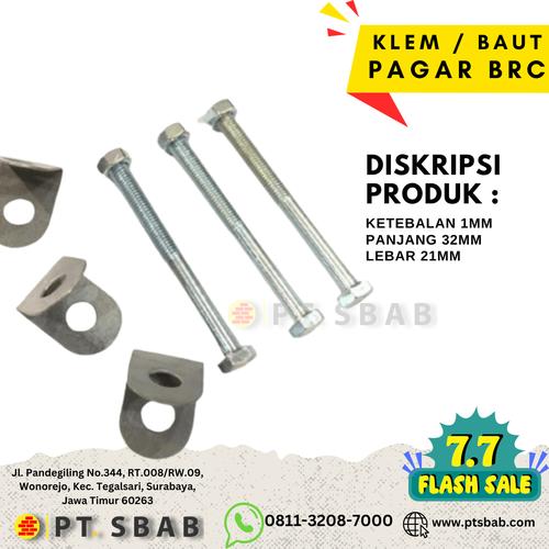 Jual Klem dan Baut Pagar BRC Silver Tebal - BAUT - Kota Surabaya ...