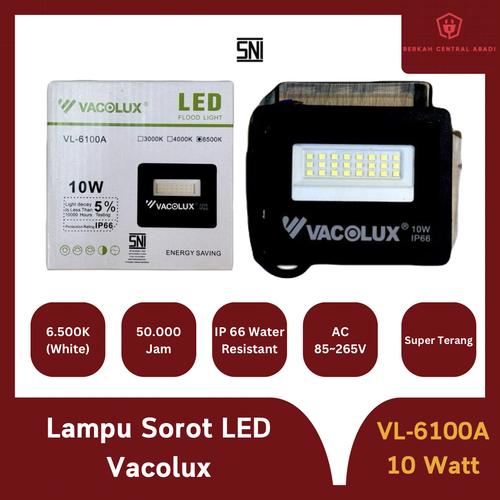 Jual Lampu Sorot Vacolux 10W White Waterproof LED Flood Light VL ...