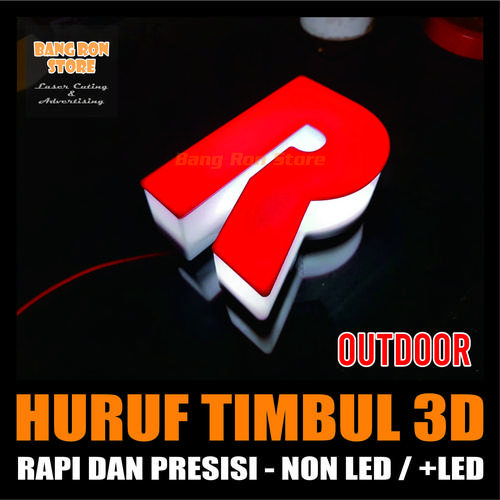 Jual Huruf Timbul Menyala - Letter Timbul Led - Huruf Timbul Akrilik ...